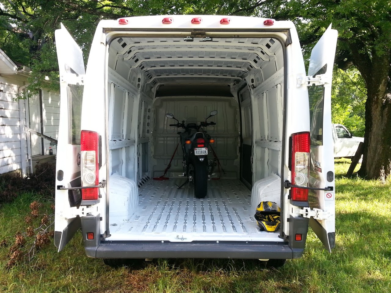 Any of you guys convert a van that can house a sports bike? : r/vandwellers
