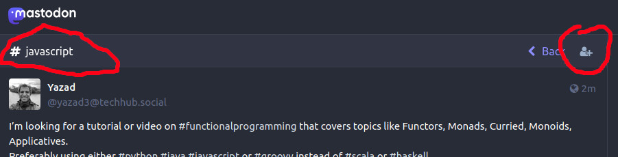 Everyone is telling me to follow tags. HOW!? : r/Mastodon